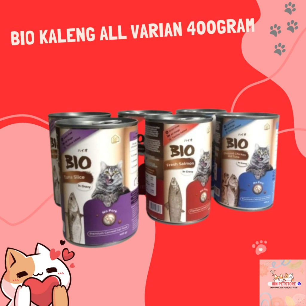 Jual Makanan Kucing - Bio Kaleng Cat 400gr Wet Food | Shopee Indonesia