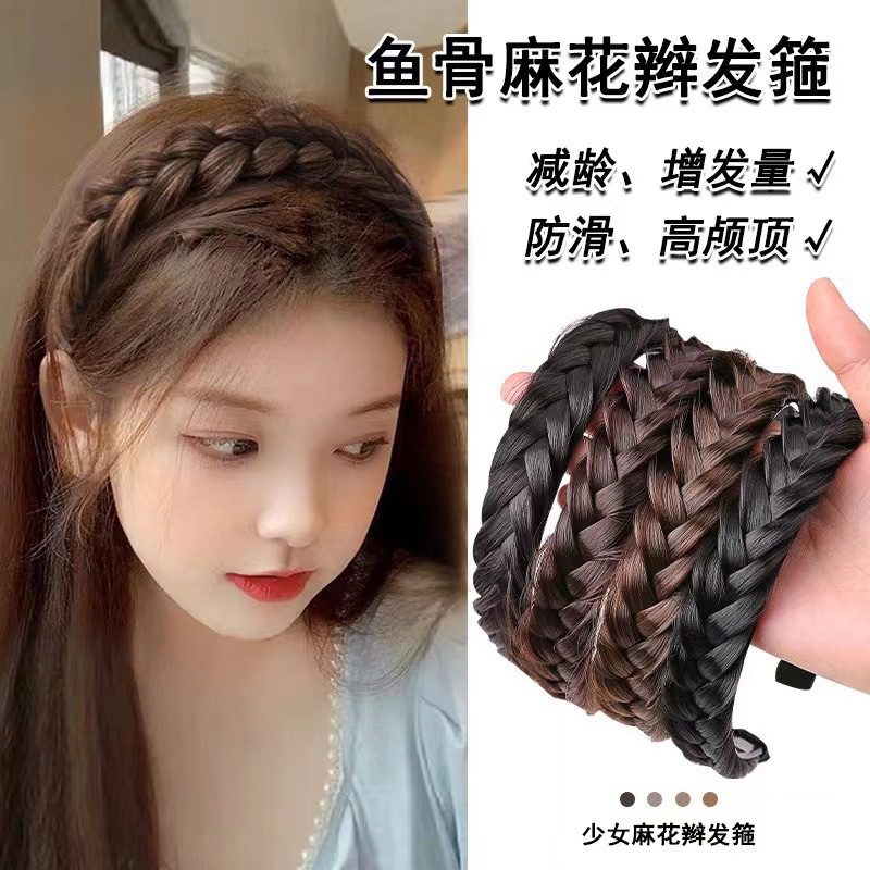 Jual Delunashop ACC17A bandana kepang Bando Wanita Terbaru Gaya Korea ...