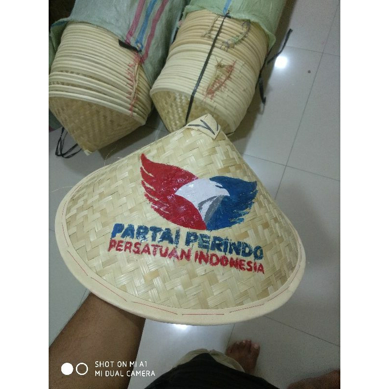 Jual topi caping petani logo partai custom | Shopee Indonesia