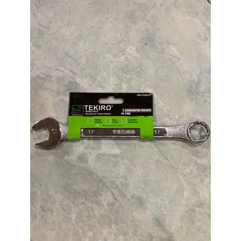 Jual TEKIRO Kunci Ring Pas Ukuran 17MM Kunci Kombinasi 17MM Combination Wrench TEKIRO | Shopee ...
