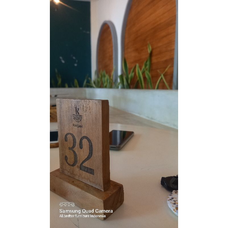 Jual papan nomor meja cafe | nomor meja restoran | papan nomor meja ...