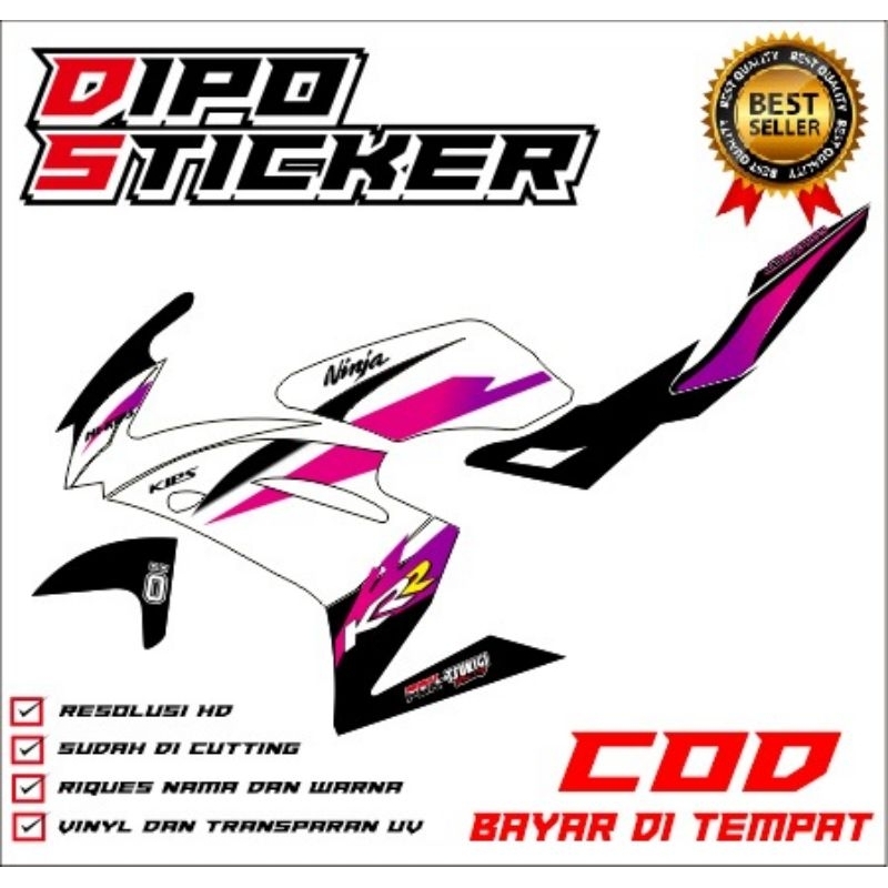 Jual Sticker striping ninja rr new custom serpico bisa riquest | Shopee ...