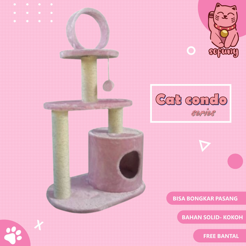 Jual Cat Condo / Rumah Kucing / Cat Scratching / Kandang Kucing ...