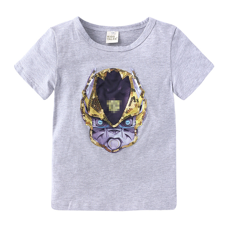 Jual 2-3Yrs 100%Katun Boy T-Shirt LED Superhero Short-sleeved | Shopee ...