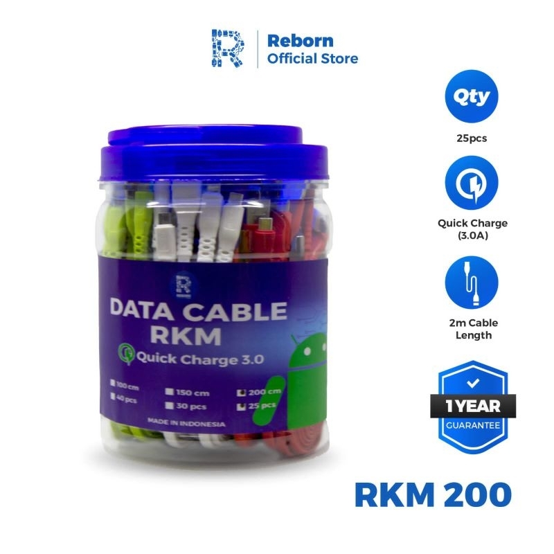 Jual DATA CABLE RKM- 200 Fast Charging | Shopee Indonesia