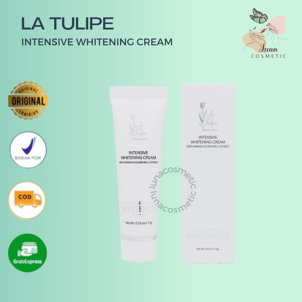Jual La Tulipe Intensive Whitening Cream 15gr | Shopee Indonesia