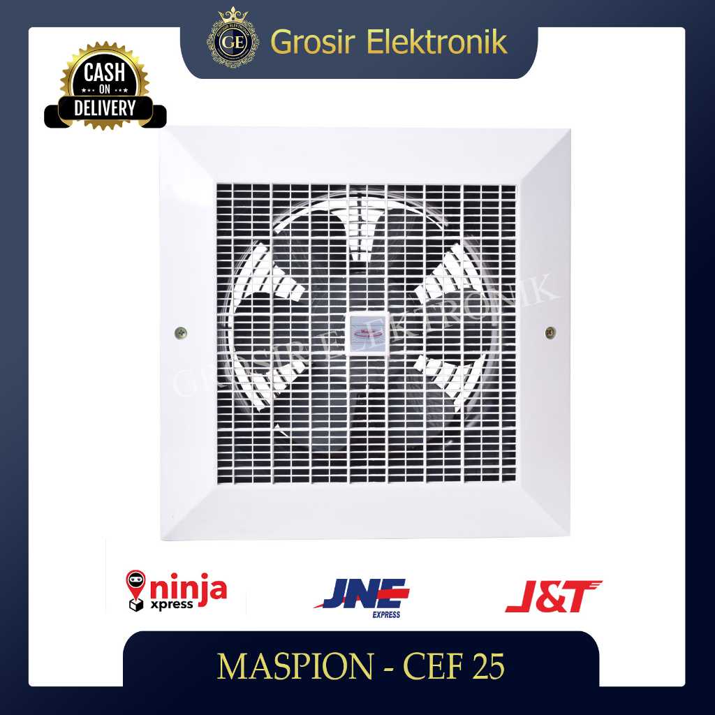 Jual Ceiling Exhaust Fan MASPION CEF25 / CEF 25 10"Inchi Hemat Energi ...
