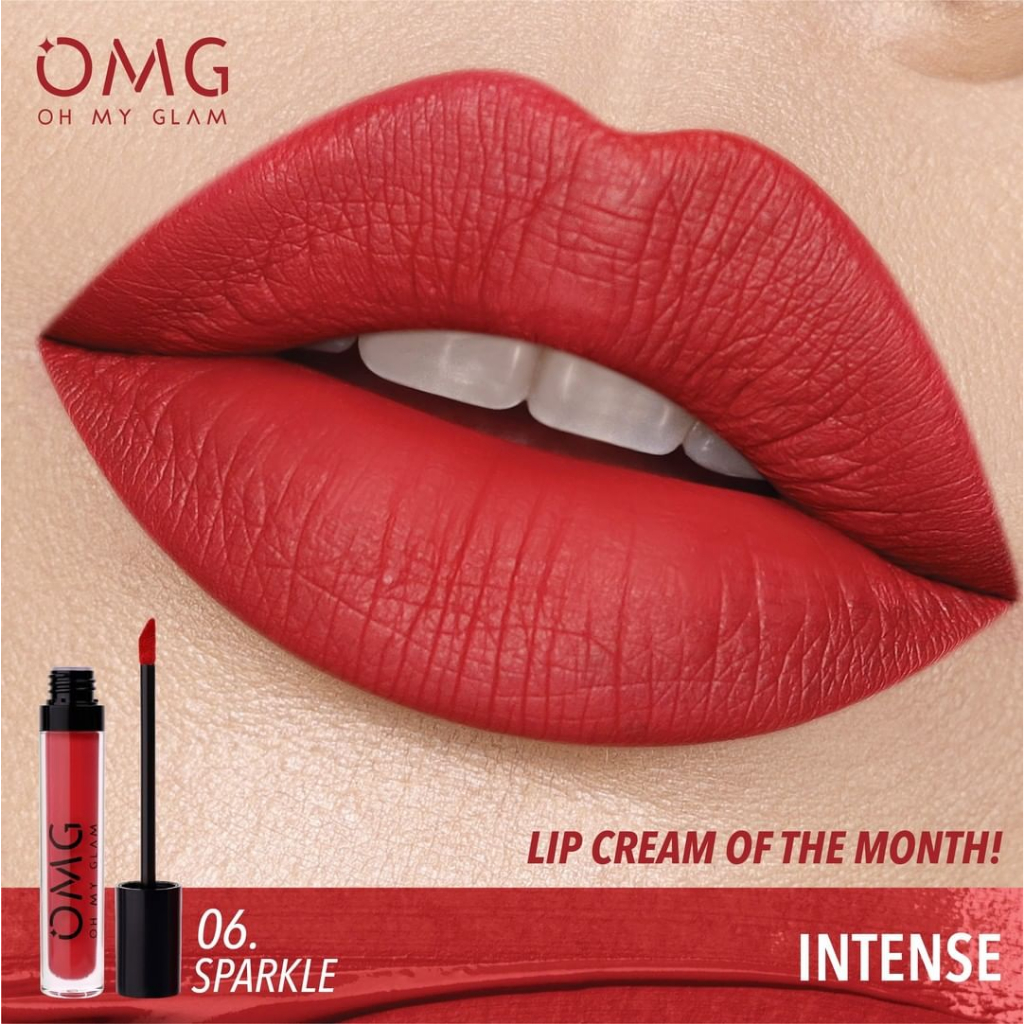 Jual OMG OH MY GLAM Matte Kiss Lip Cream 3,5gr - Lipcream / Lipstik OMG ...