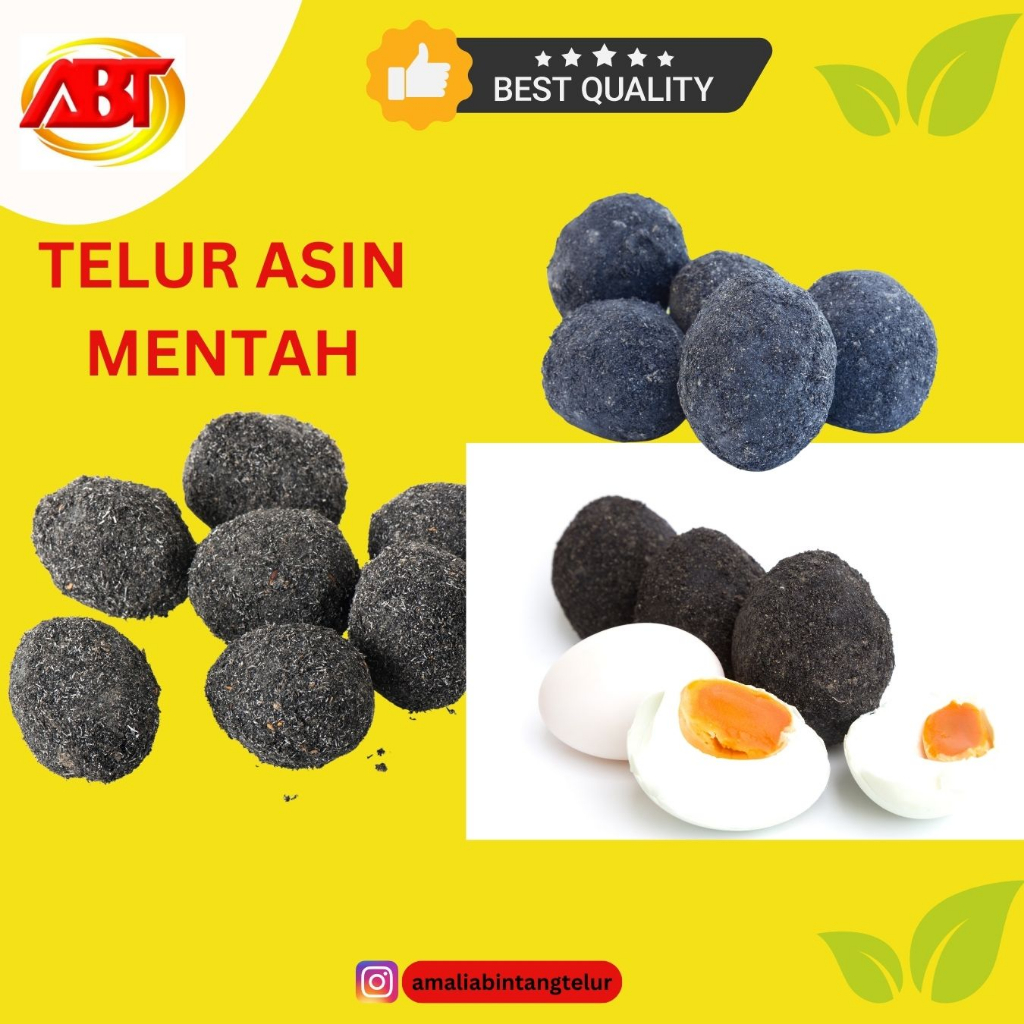 Jual ABT - TELUR ASIN MENTAH Belum di rebus atau Belum di kukus Lezat ...