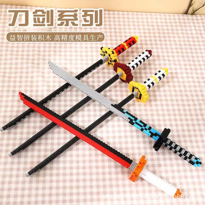 Jual COD-Nano Block Model pisau ninja Mainan Balok Edukasi Anak DIY ...