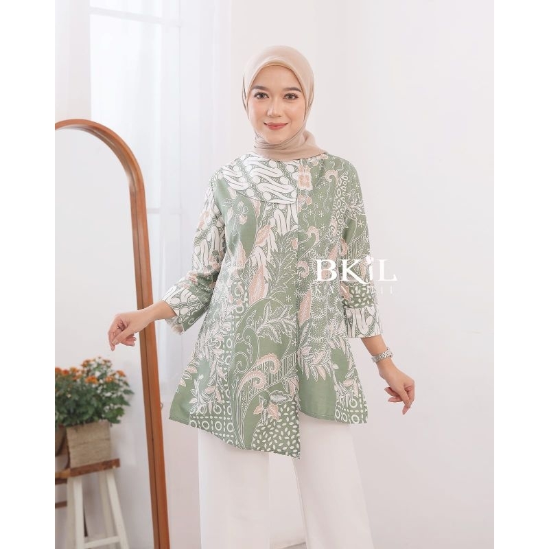 Jual KANTHIL Blus Batik Wanita Motif Fea | Shopee Indonesia