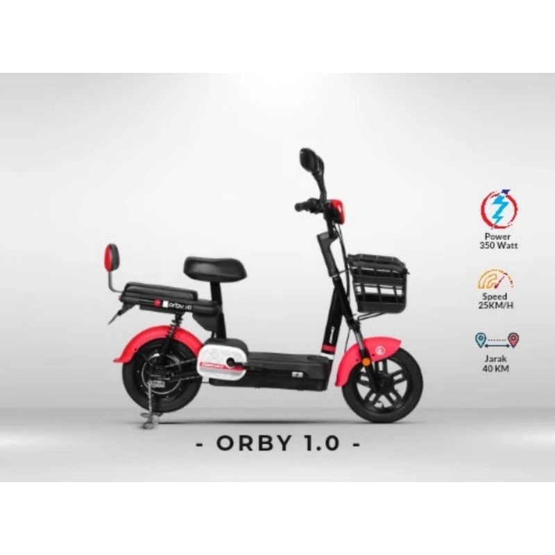 Jual Sepeda Listrik GENIO ORBY 1.0 2.0 CL 350 watt Sepeda Listrik ...