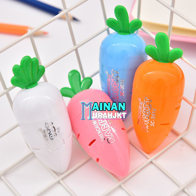 Jual ATK RAUTAN MINI WORTEL SERUTAN WORTEL ATK PENCIL SHARPENER BENTUK ...