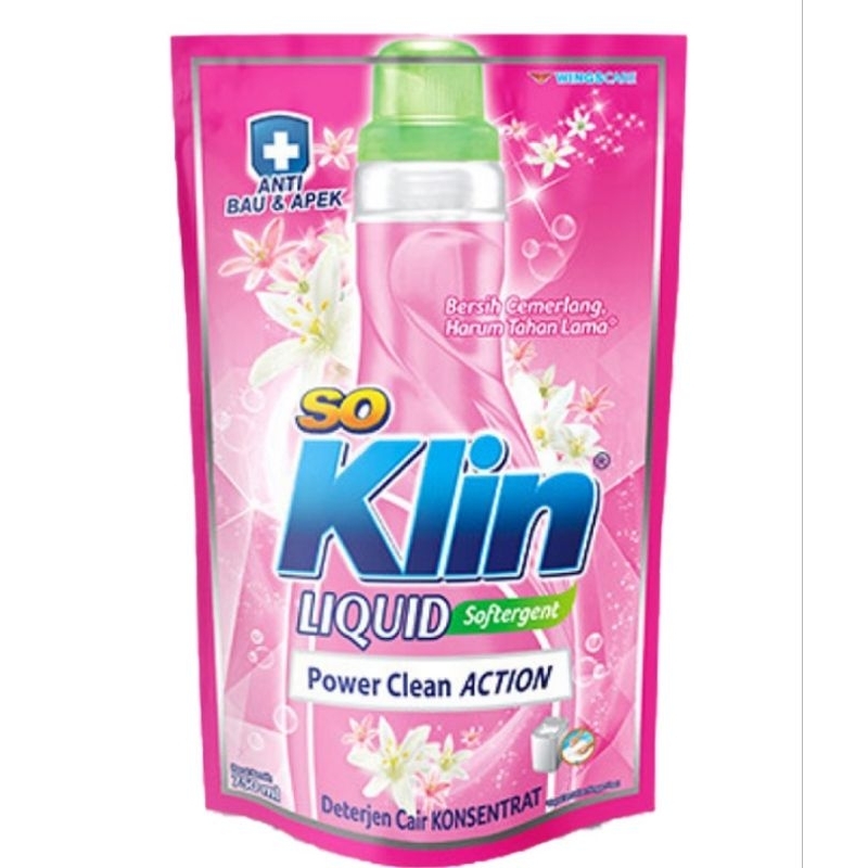 Jual So Klin Liquid Softergen Pink Detergen Cair 720 Ml | Shopee Indonesia