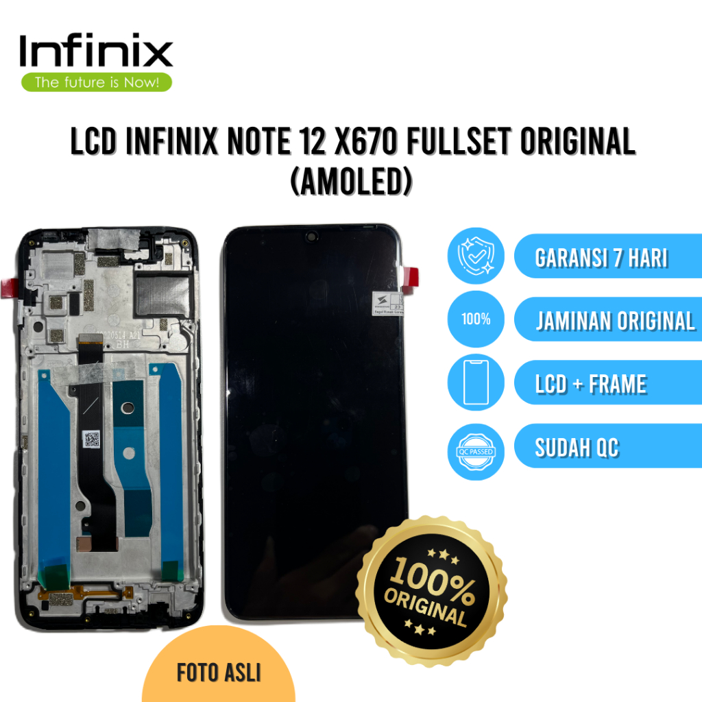 Jual LCD TOUCHSCREEN INFINIX NOTE 12 X670 ORIGINAL AMOLED | Shopee ...