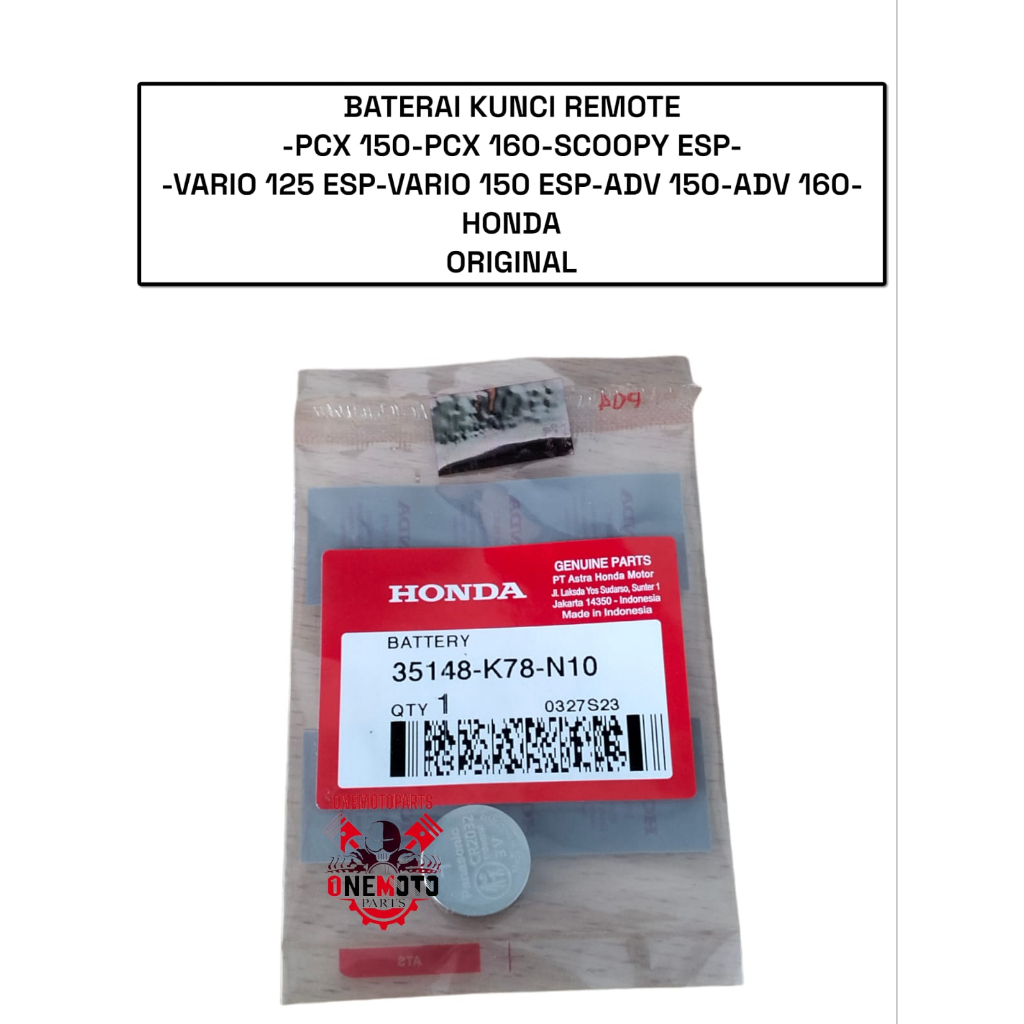 Jual BATERAI KUNCI REMOTE PCX 150 160 SCOOPY ESP VARIO 125 150 ESP ADV ...