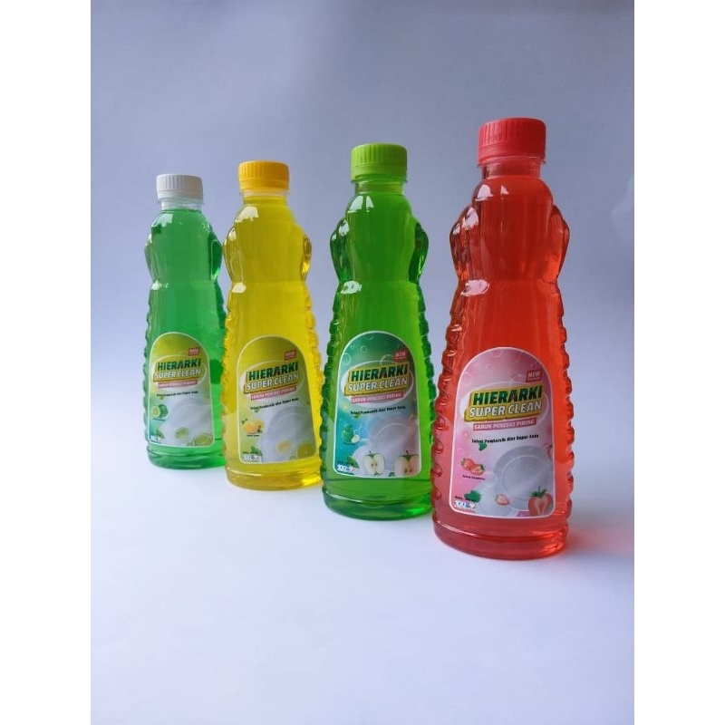 Jual Hierarki 3 Botol Super Clean sabun cuci piring 450ml | Shopee ...