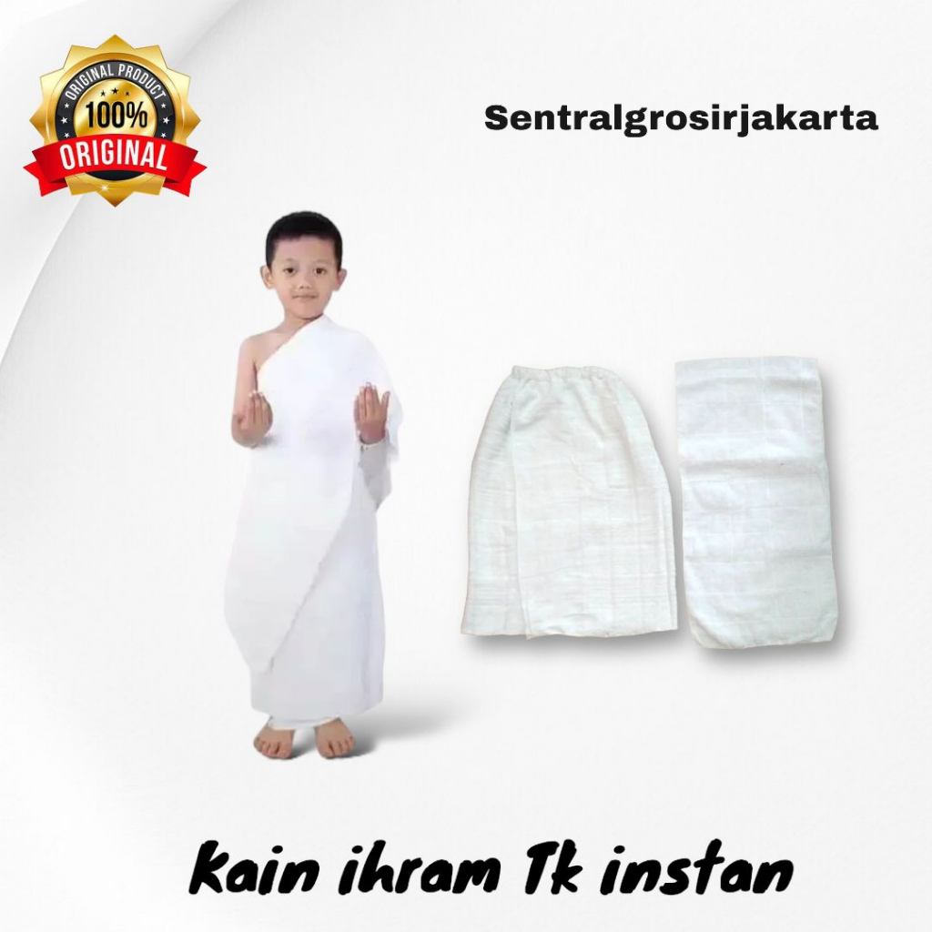 Jual GROSIR!!! Baju Ihram Anak Laki2 Instan / Pakaian Ikhrom Anak Laki ...