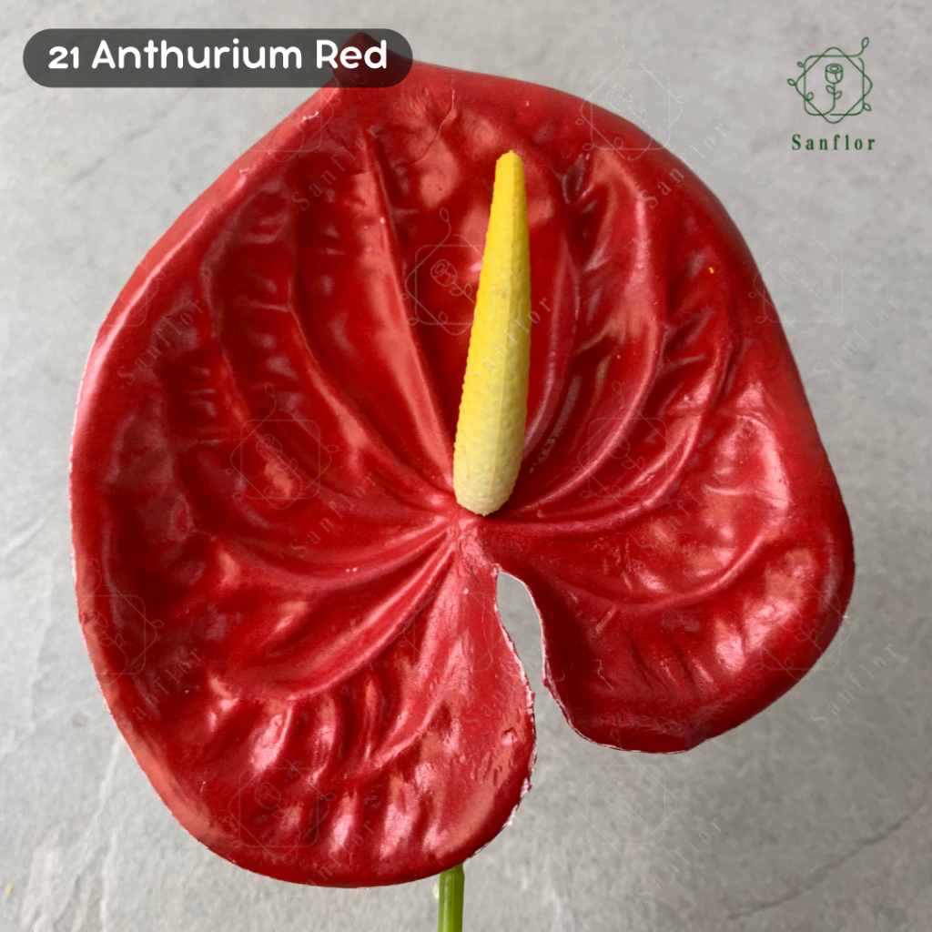 Jual Bunga Anthurium Artificial / Kuping gajah Buatan palsu Hiasan ...