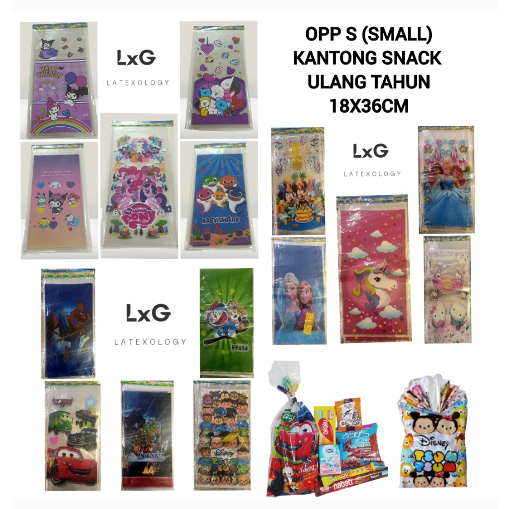 Jual OPP Plastik Bingkisan Snack Ulang Tahun. Kantung Ultah Small ...