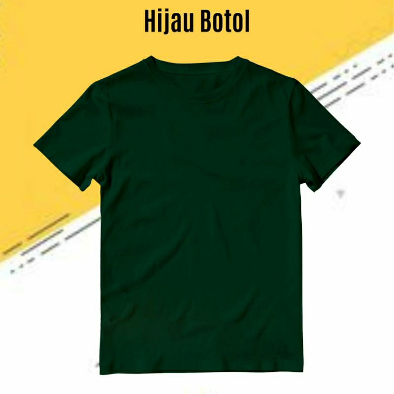 Jual Kaos Polos Hijau Botol | Shopee Indonesia