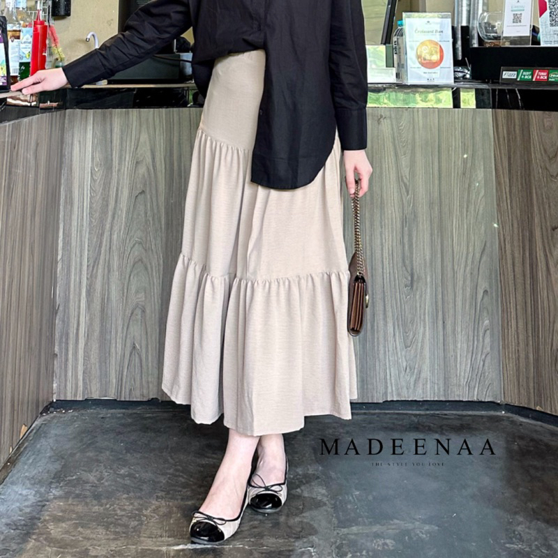 Jual Madeenaa Arumi Rok Crinkle Flowy Rok Skirt Rok Wanita Kekinian ...
