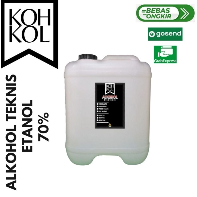 Jual alkohol 70% 20 liter alkohol teknis 70% etanol 70% 20liter ...
