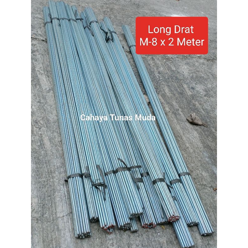 Jual Long Drat M-8 x 2 Meter / As Drat M8x2M | Shopee Indonesia