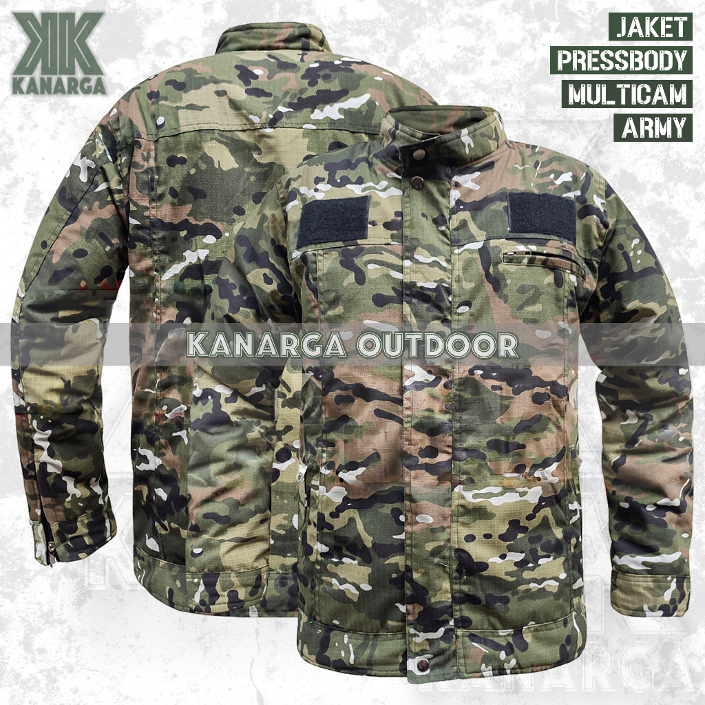 Jual Jaket Army Loreng Multicam Pressbody Bahan Ripstop Premium - Jaket ...