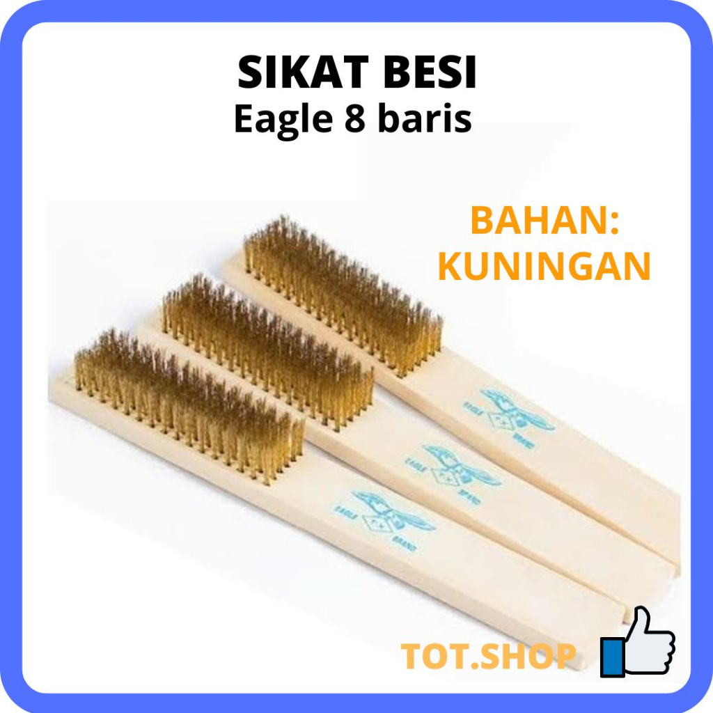 Jual MURAH !! Sikat Kawat Kuningan/ Sikat Besi Baris Fei Ma / Sikat ...