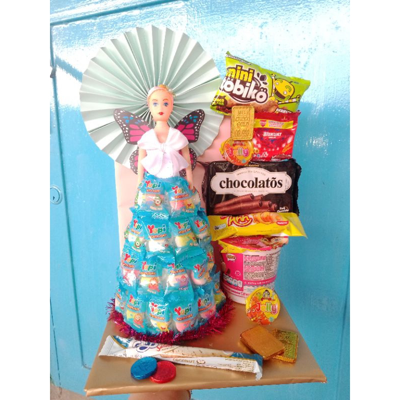 Jual Snack tower Barbie, Snack tower mini,Mading Snack,Barbie yupi ...