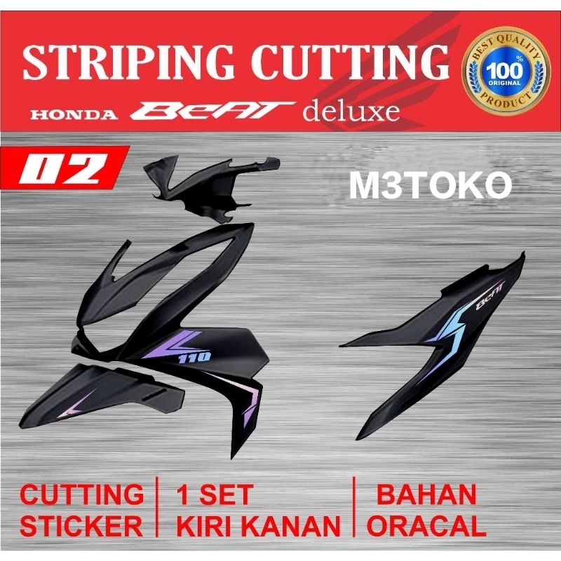 Jual Stiker Striping Motor BEAT DELUXE MODEL Minimalis 02 | Shopee ...