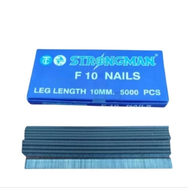 Jual PAKU TEMBAK STAPLES STRONGMAN F10 / Paku tembak 10mm strongman F10 ...