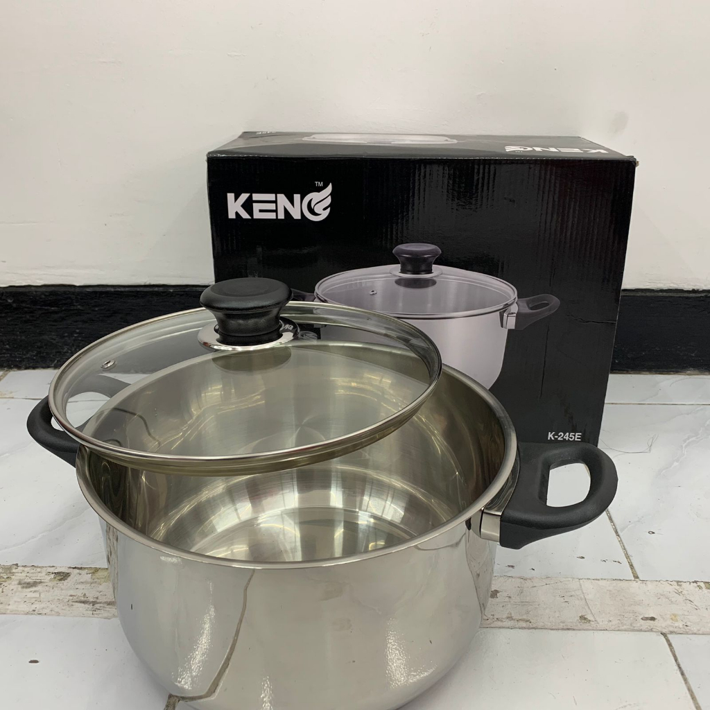 Jual Panci Kuah Stainless Keno K-245E / Panci Serbaguna K 245E / Panci ...