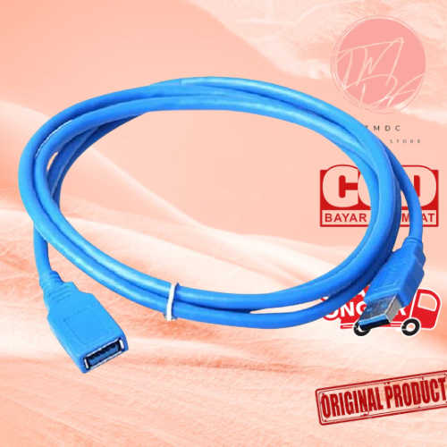 Jual Kabel Extention USB 3.0 Bagus 1,5 1.5 Meter Perpanjangan Male Female Extender | Shopee ...