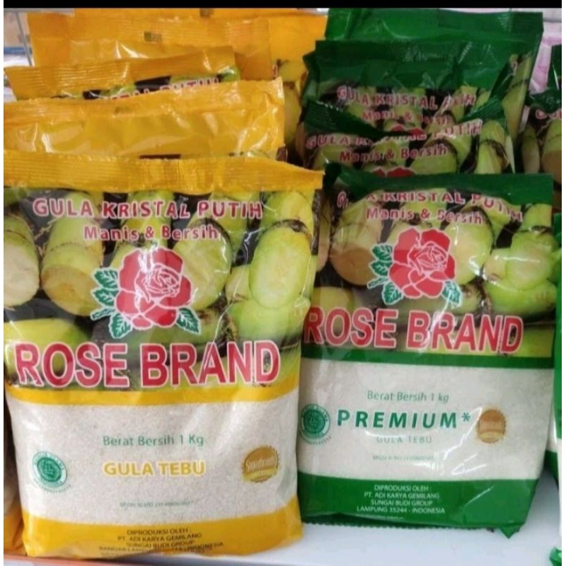 Jual gula rosebrand hijau/kuning 1kg | Shopee Indonesia