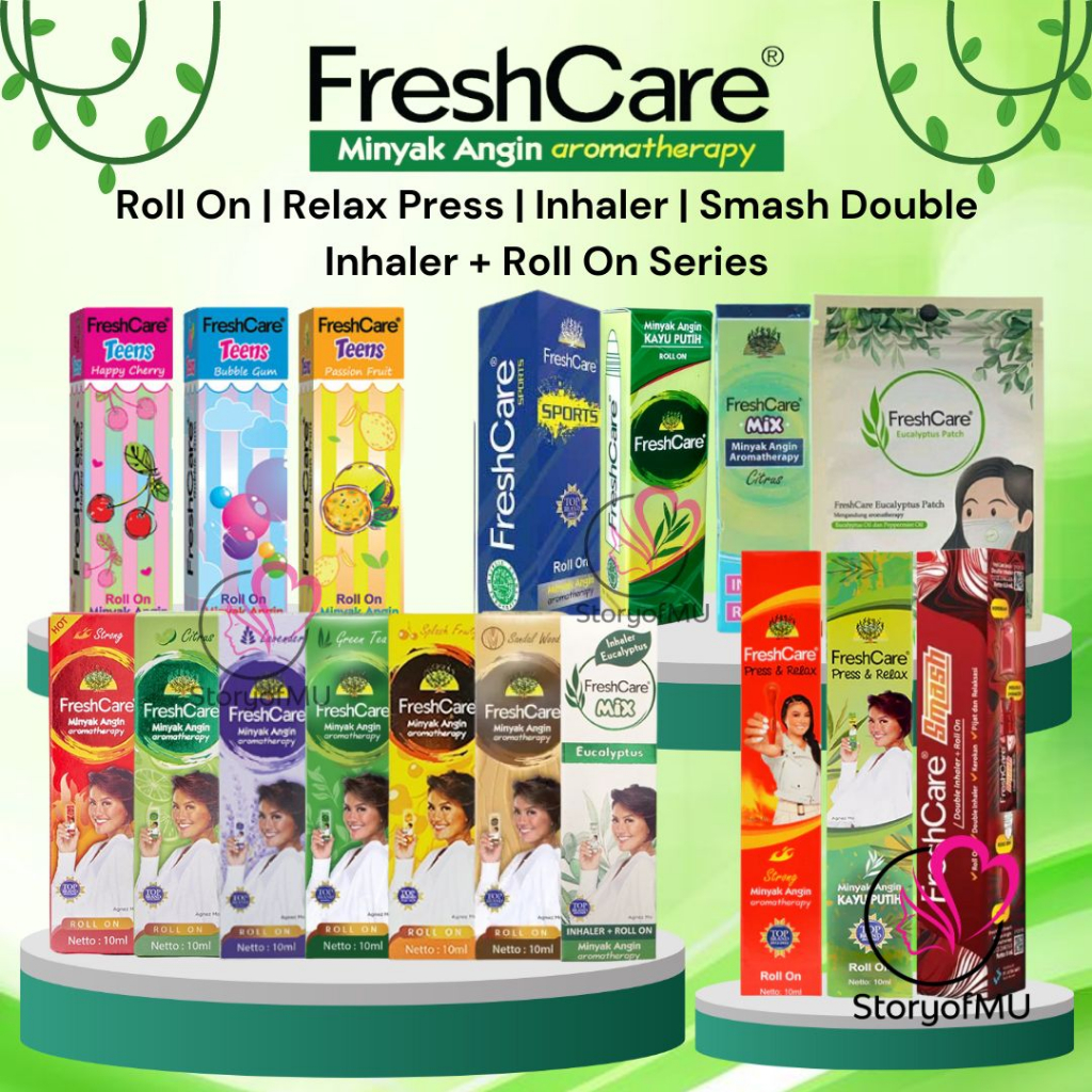 Jual FRESH CARE Aromatherapy Roll On Mix Smash Double Inhaler | Minyak ...