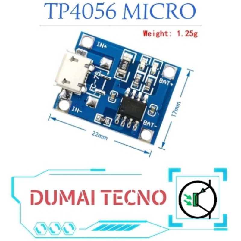Jual modul charger tp4056 tp 4056 micro | Shopee Indonesia