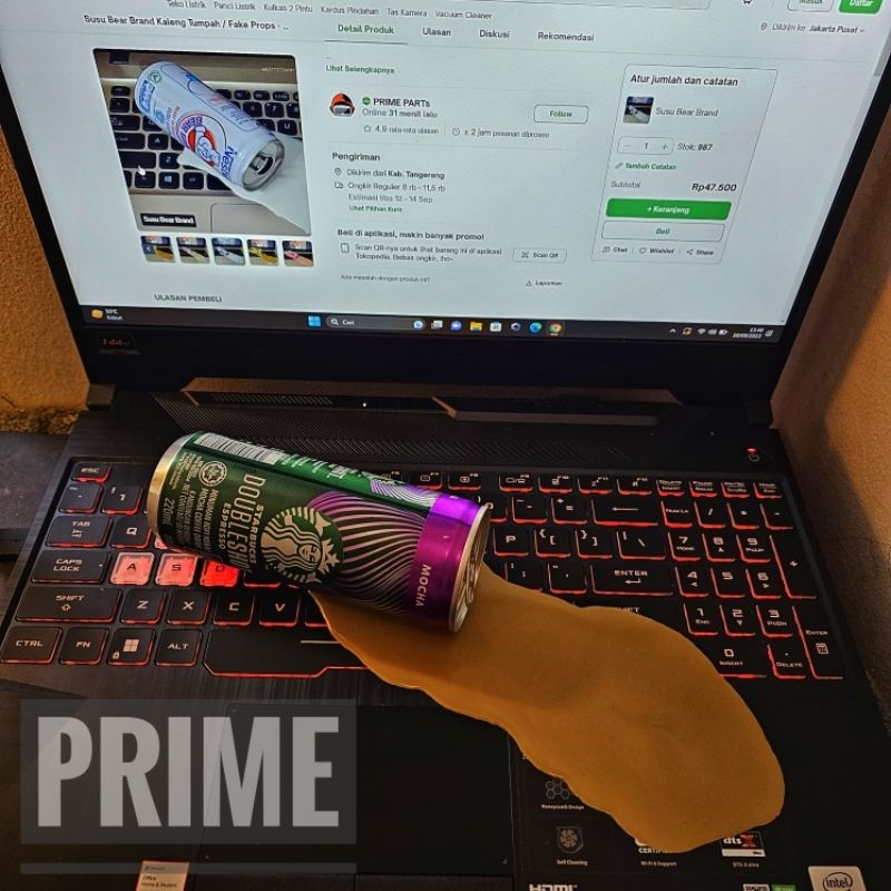 Jual Susu Kaleng Tumpah / Fake Spill Prank / Fake Props | Shopee Indonesia