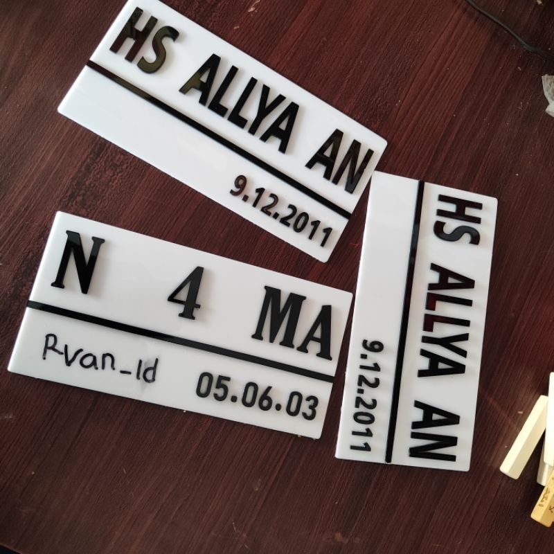 Jual Plat Sepeda Listrik, motor AKRILIK 3D | Shopee Indonesia