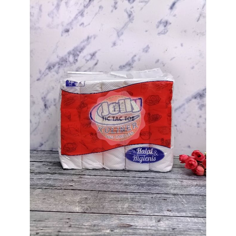 Jual Tissue Jolly Coreless Kuliner 10 roll / Tisu Makanan / Tisu ...