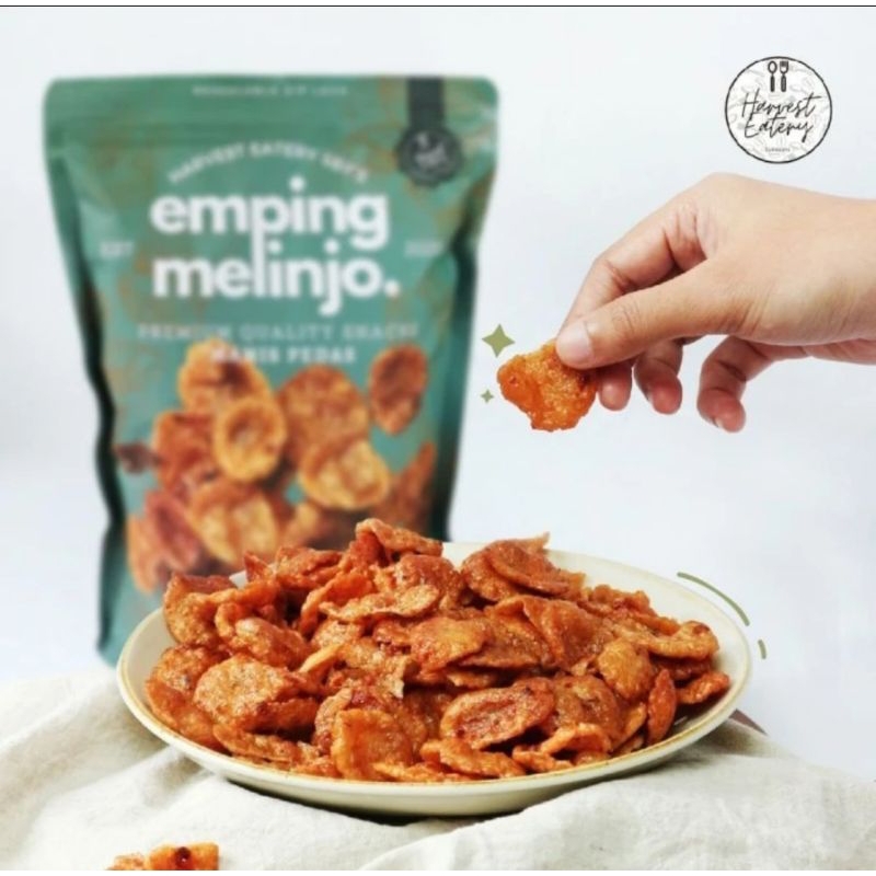 Jual Emping Melinjo Harvest Eatery Pedas Manis 500g | Shopee Indonesia