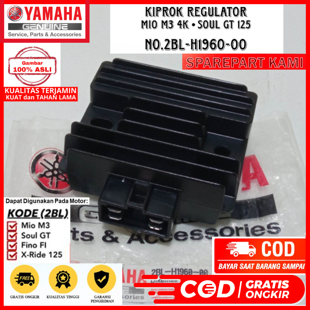 Jual RECTIFIER REGULATOR KIPROK MIO M3 125 S Z 2015 SOUL GT 125 LED ...