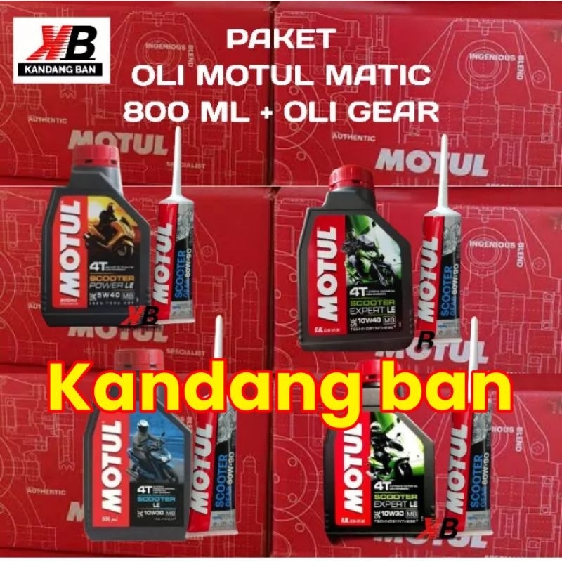 Jual TERMURAH..! Paket oli asli MOTUL matic 800 ML + oli gear/gardan ...