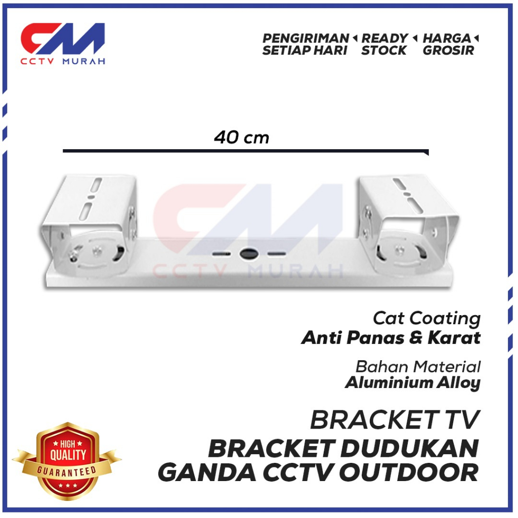 Jual Dudukan Bracket Ganda CCTV || Bracket CCTV Outdoor Alumium Alloy ...