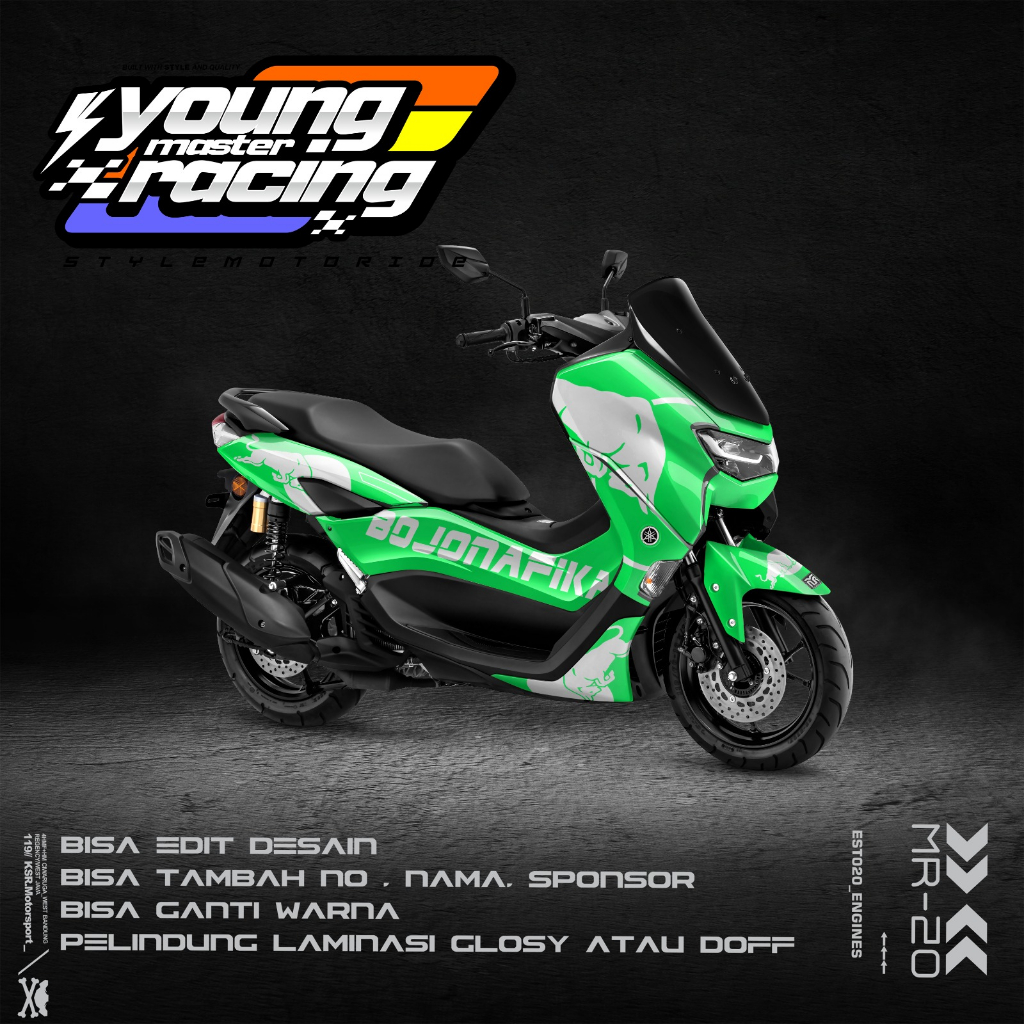 Jual TERBARU COD Decal Sticker Yamaha Nmax 155 New Fullbody Machine ...