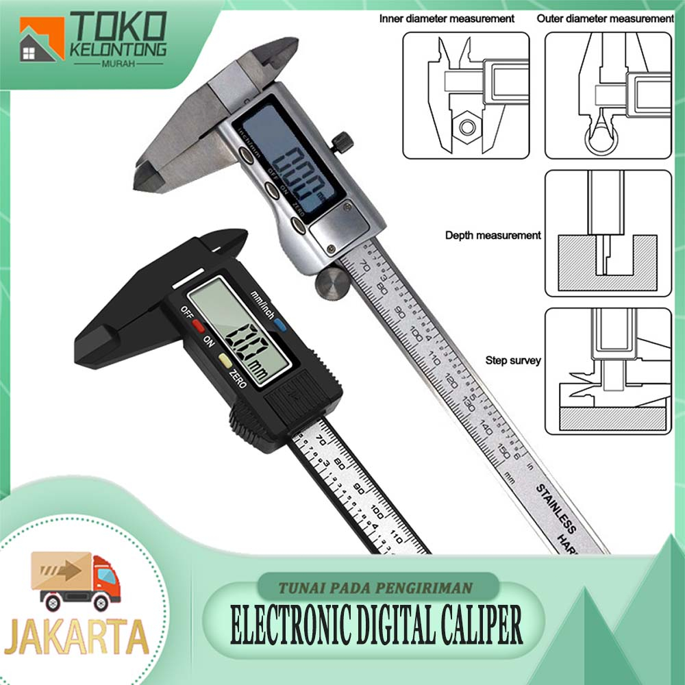 Jual kaliper digital，Jangka Sorong Digital LCD Vernier Caliper Micrometer Stainless/JANGKA ...