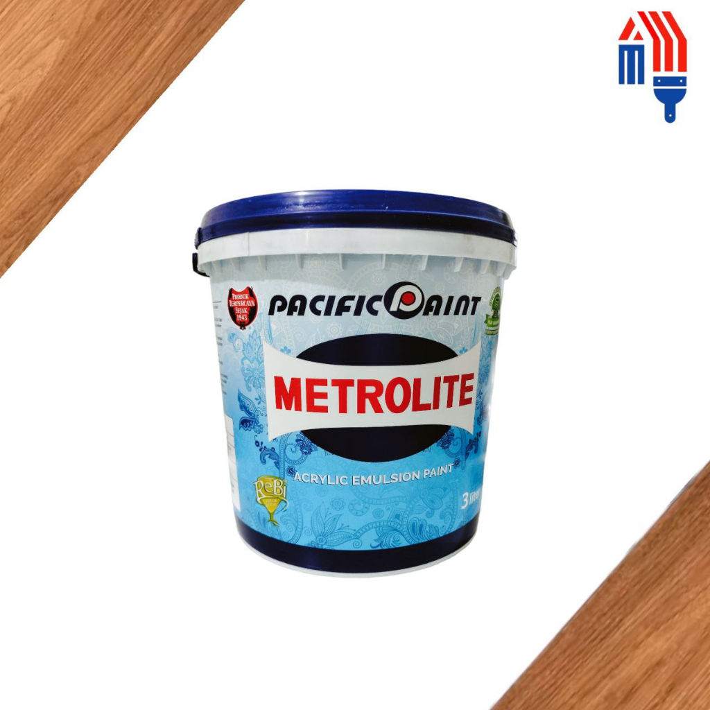 Jual CAT TEMBOK METROLITE 3 LITER PUTIH | Shopee Indonesia