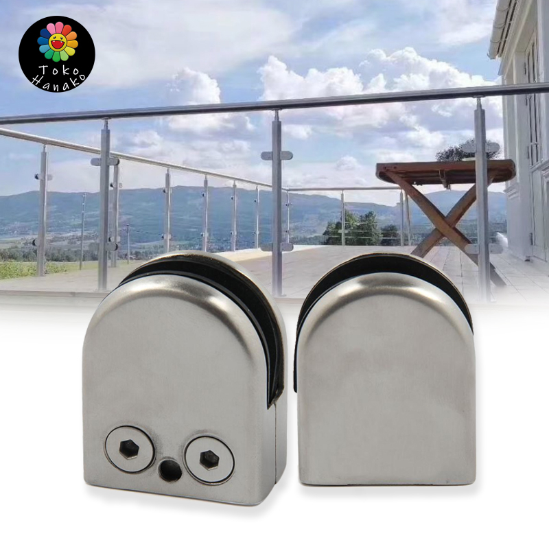 Jual Penjepit Kaca/Glass Shelf Clamp Bracket/Glass Clips Adjustable ...