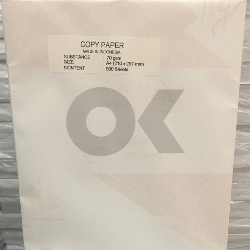 Jual Kertas HVS Print Copy Paper A4 70gr (harga per 1 rim) | Shopee ...